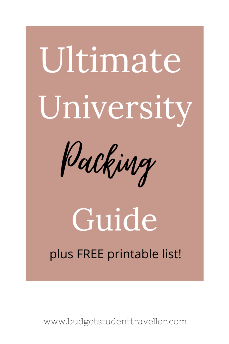 University Packing Guide - What you actually need! - The Frugal Explorer