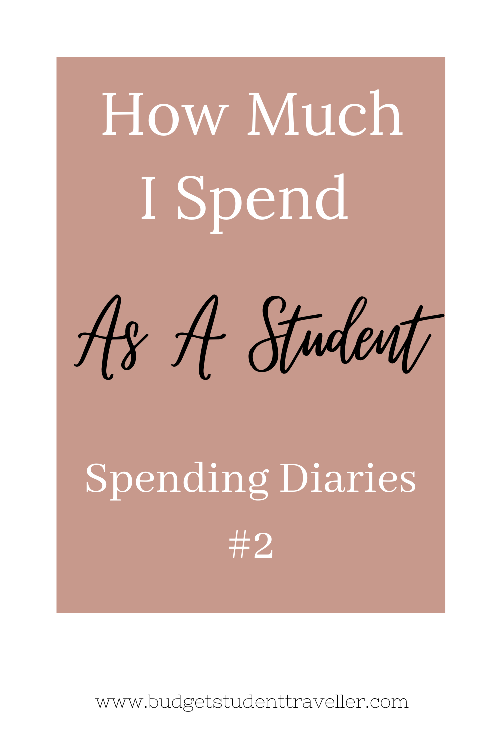 How Much I Spend - Student Money Diaries #2 - The Frugal Explorer